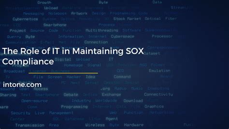 How It Maintains Sox Compliance Key Roles And Best Practices