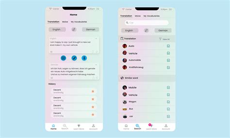 Translation Mobile App UI UX Design On Behance