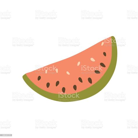 파스텔 핑크 그린의 수박 슬라이스와 낙서 프리 핸즈 스타일의 씨앗 벡터 일러스트 레이 션 0명에 대한 스톡 벡터 아트 및 기타 이미지 0명 건강한 식생활 과일