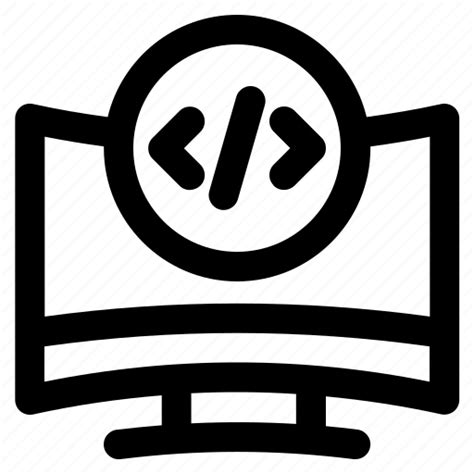 Coding Computer Development Code Programming Icon Download On