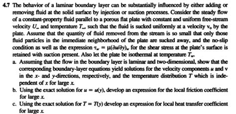 4 7 the behavior of a laminar boundary layer can be