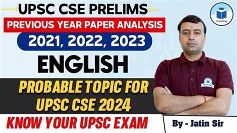 UPSC CSAT Prelims UPSC CSAT English Previous Year Questions UPSC CSE Prelims