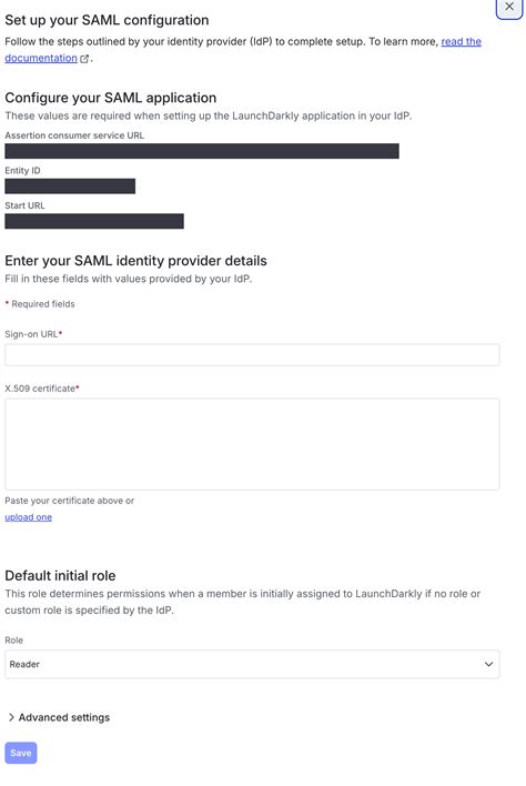 Configure Saml Sso