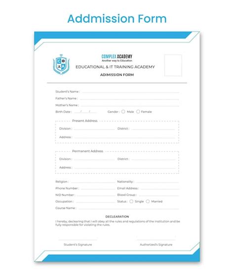 Premium Vector Vector Admission Form Illustration Of Application Form Registration Form