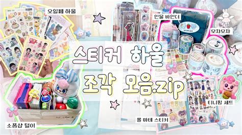 ʚ ₊˚🍧 8월 스티커 하울 조각 모음zip ༉‧₊˚ 💸 8월 쇼금하려고 했는데 10억 쓰고 결국 실패한 현장 오일페 하울 모챠모챠 지구침략 누리다