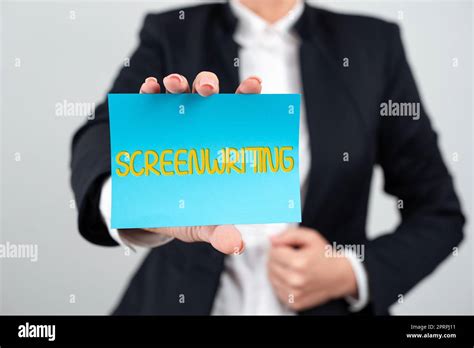 Conceptual Caption Screenwriting Internet Concept The Art And Craft Of Writing Scripts For