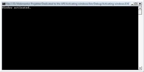 Activating Windows Using PInvoke Mark S Rasmussen