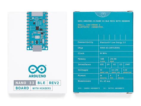Arduino Nano 33 Ble Rev2 Con Conectores Opencircuit