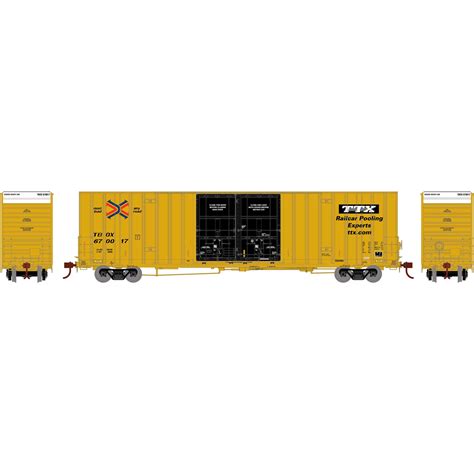 Athearn 75329 Ho 60 Gunderson Box Tbox 670017 Rail Cargo 46