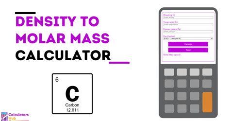 Density To Molar Mass Calculator