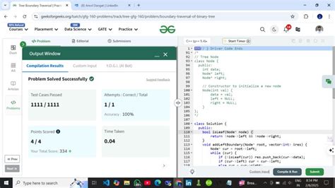 Gfg160 Gfg160 Geekstreak2024 Geeksforgeeks Problemsolving Dsa Amol Dangat