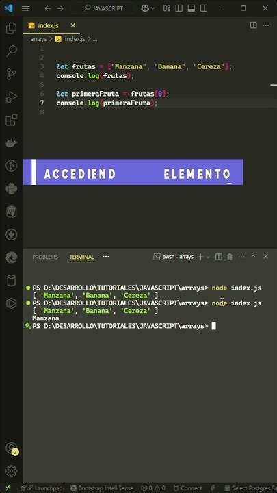 ¿cómo Crear Y Usar Arrays En Javascriptjavascripttips Youtube