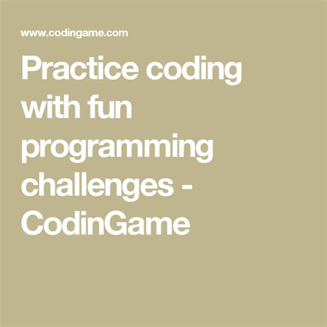 Practice Coding With Fun Programming Challenges Codingame Coding