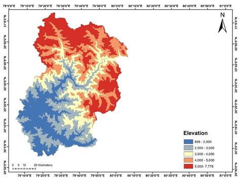 Elevation Map Of Chamoli District Download Scientific Diagram