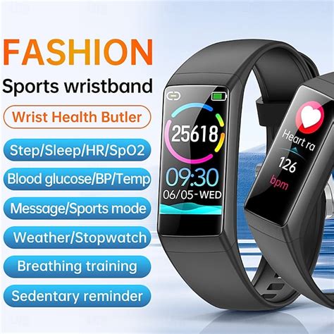 Bk05 Fashion Smart Band 096 Screen Body Temperature Smart Bracelet