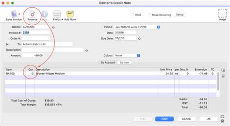 How To Record A Credit Note Solarsys