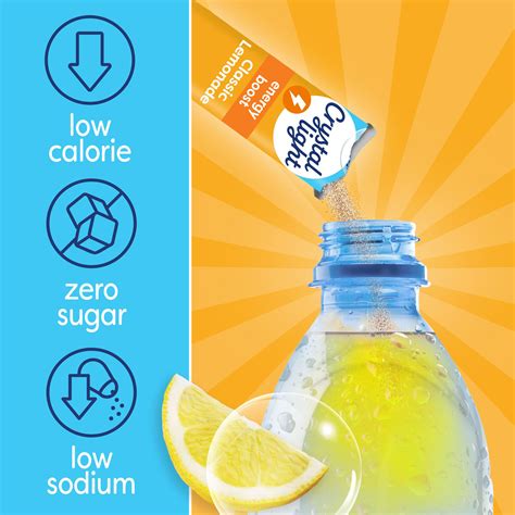 Lemonade Energy Boost Drink Mix Crystal Light Products Heinz®