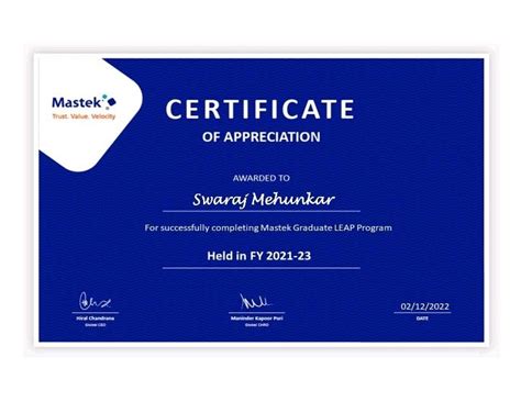 Swaraj Mehunkar On Linkedin Mastekgraduatesleap Mastekgraduatesleap