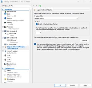 How To PXE Boot Virtual Machine Hyper V