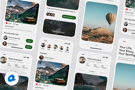 社交媒体应用app Ui Kit Fig 云瑞设计