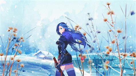 Anime Swordswoman Hd Wallpaper Download