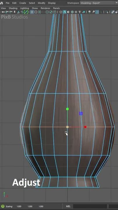 How to model a Vase in Autodesk Maya absolute beginner, In one minute #shorts - YouTube