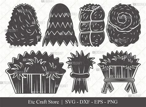 Hay Svg Cut File Haystack Svg Farm Svg Farming Svg Bundle Eps