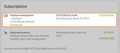 How To Subscribe For Employee Management Billing And Subscriptions