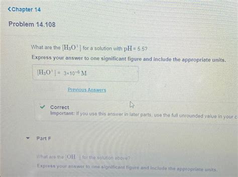 Solved What Are The [oh] For The Solution Above Express