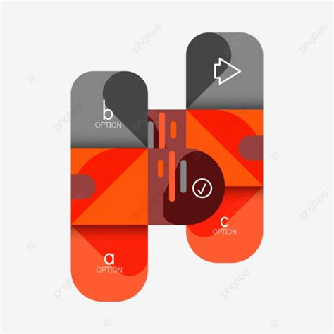 인포 그래픽 옵션 및 둥근 사각형의 단계별 주형 절단 사업 Png 일러스트 및 벡터 에 대한 무료 다운로드 Pngtree