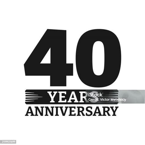40 년 로고 또는 아이콘입니다 30주년 기념 배지 생일 축하 숫자 20이 있는 희년 엠블럼 디자인 벡터 일러스트 레이 션입니다