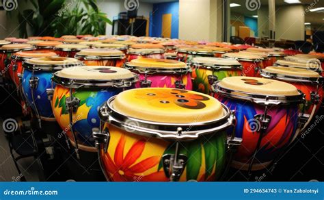 Samba Drums Setting The Rhythm Stock Illustration Illustration Of
