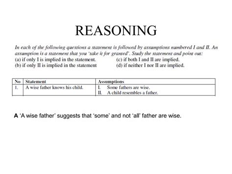 Statement And Assumptions Pptx