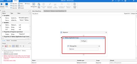 Error Tableau Application Scope Studio UiPath Community Forum