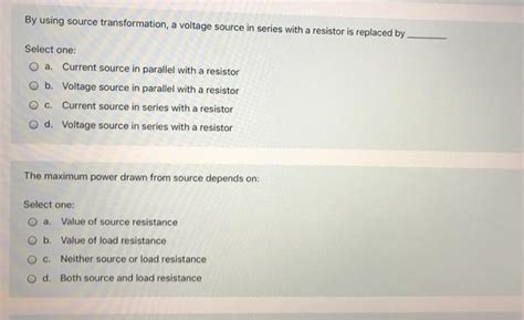 Solved By Using Source Transformation A Voltage Source In
