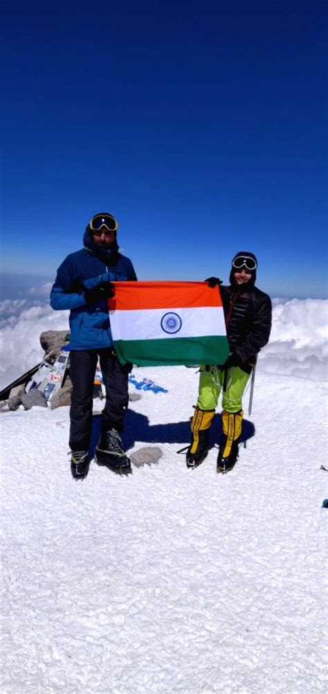 Caucasus Russia Shivangi Pathak Completes Her Third Summit To Mount