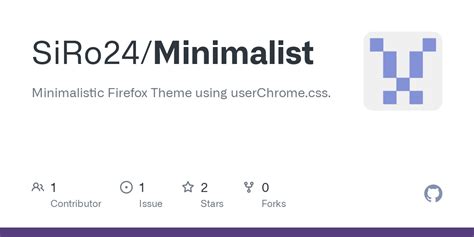 github siro24 minimalist minimalistic firefox theme using userchrome