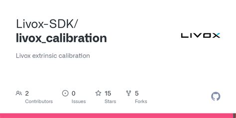 GitHub Livox SDK Livox Calibration Livox Extrinsic Calibration