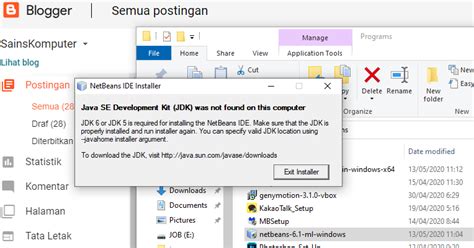 Cara Mengatasi Gagal Instalasi Netbeans Ide Sainskomputer