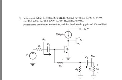 Solved Analog Electronics 14332463 Assignment 6 Due Date