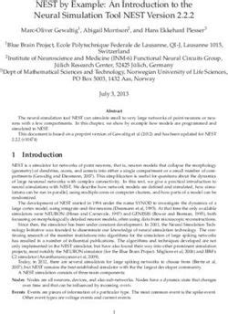 NEST By Example An Introduction To The Neural Simulation Tool NEST Version
