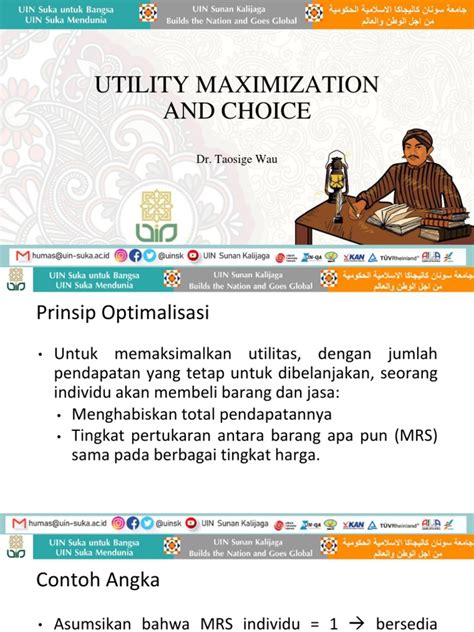 Utility Maximisation And Choice Pdf