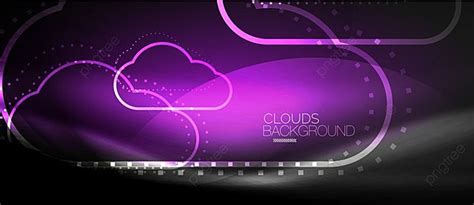 Vector Cloud Computing Network Symbol Background Electricity Address Brightly Background