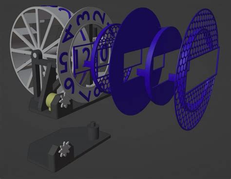 3d 打印的三轴机械数字时钟 Arduino 实验室