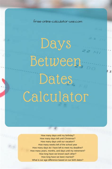 Date Difference Calculator Years Months Weeks Days Between Dates How To Start A Blog