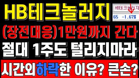 Hb테크놀러지 9일 장전 마지막 대응 1만원까지 간다 절대 1주도 털리지마라 Hb테크놀러지대응 Hb테크놀로지 Hb솔루션 Hb테크놀러지주가 애플 애플대장주 2차전지 2차