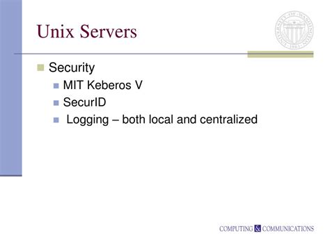 Ppt University Of Washington Windows And Unix Servers Powerpoint
