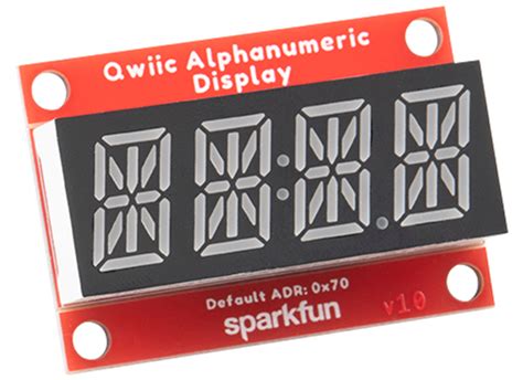 Qwiic Alphanumeric Display Sparkfun Mouser