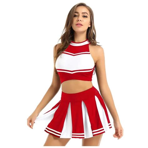 Women Cheerleader Uniform Costume Cheerleader Rock Cheerleader