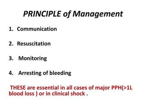 Management Of True Postpartum Hemorrage Pptx